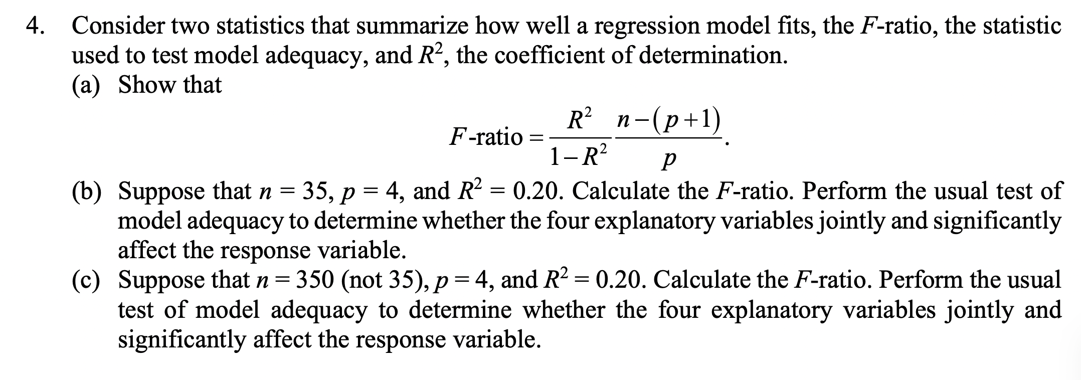 Solved Consider two statistics that summarize how well a | Chegg.com