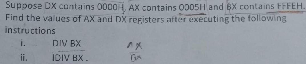 Solved 1. 2. Give Definition & Example of SCAS and CMPS. 3. | Chegg.com