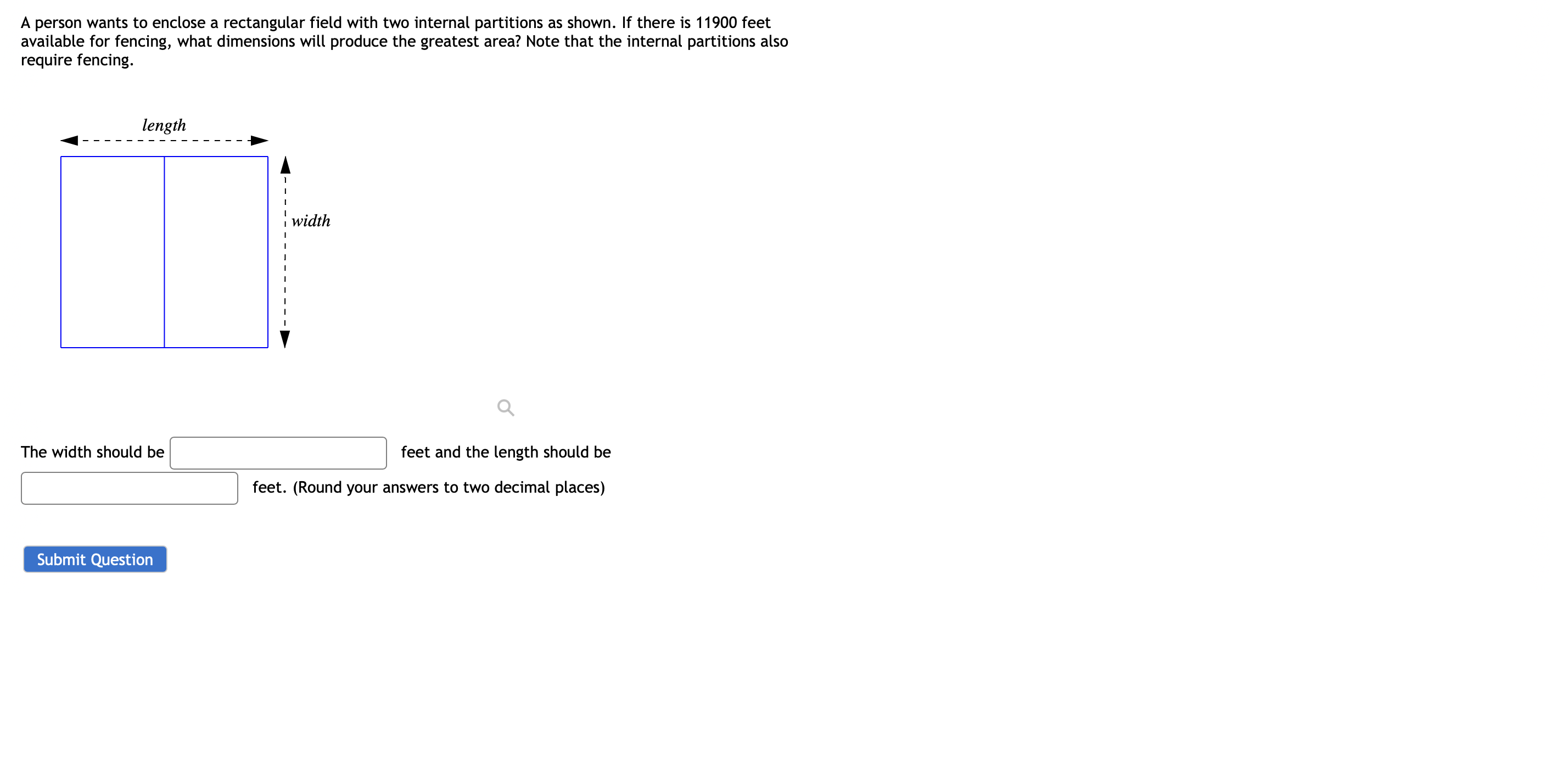 Solved A person wants to enclose a rectangular field with | Chegg.com