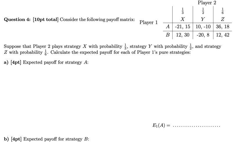 Solved Question 4: [10pt total] Consider the following | Chegg.com