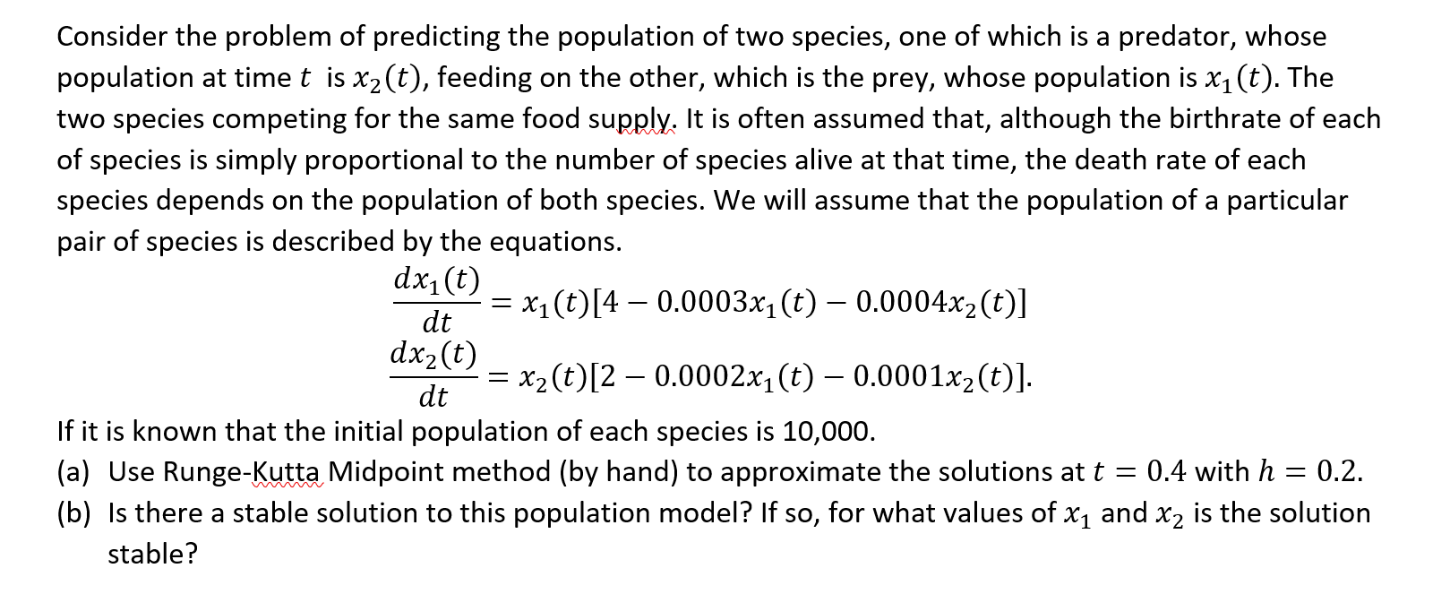 Solved Consider the problem of predicting the population of | Chegg.com