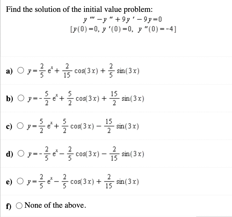 Solved Find the general solution of given that | Chegg.com