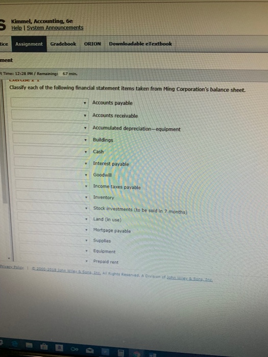 Solved Kimmel, Accounting, 6e 5 Hele I Svstem Announcements | Chegg.com
