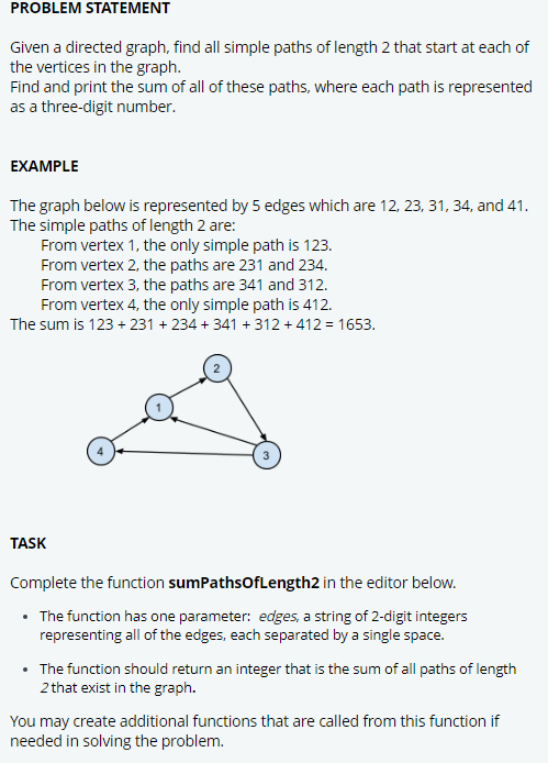 Solved PROBLEM STATEMENT Given a directed graph, find all | Chegg.com