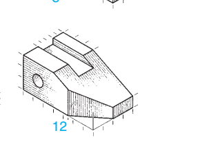 Solved Draw the front, top, right, and 3d (orthogonal view) | Chegg.com