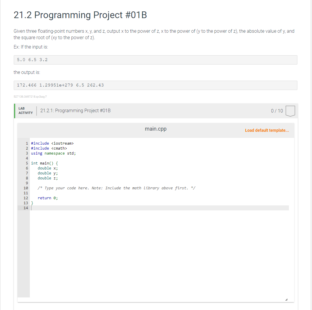 Solved 212 programming Project 01bgiven Three