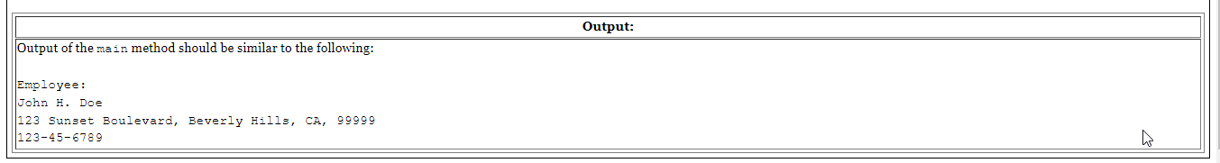 Solved Create four Java classes called Name, Address, | Chegg.com