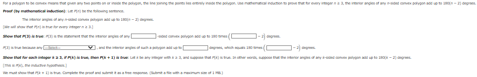 Solved For a polygon to be convex means that given any two | Chegg.com