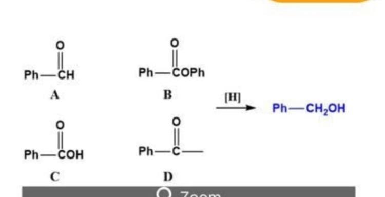 Solved i Ph-CH PhầCoe, A B PhầCH OH O Ph-cOH Ph-C с D IC an | Chegg.com