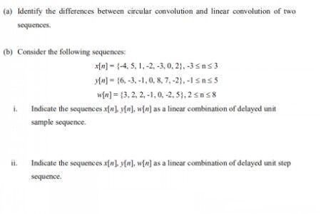 Solved (a) Identify the differences between circular | Chegg.com