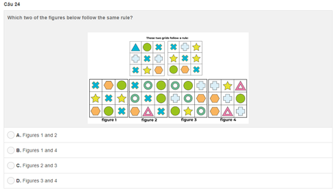 Solved Which two of the figures below follow the same rule? | Chegg.com