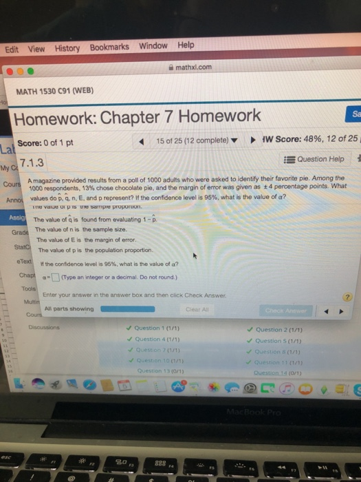 Solved Edit View History Bookmarks Window Help mathxl.com | Chegg.com