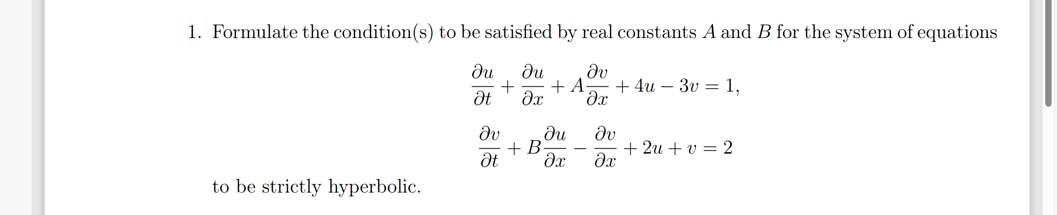 Solved Formulate the condition(s) ﻿to be satisfied by real | Chegg.com