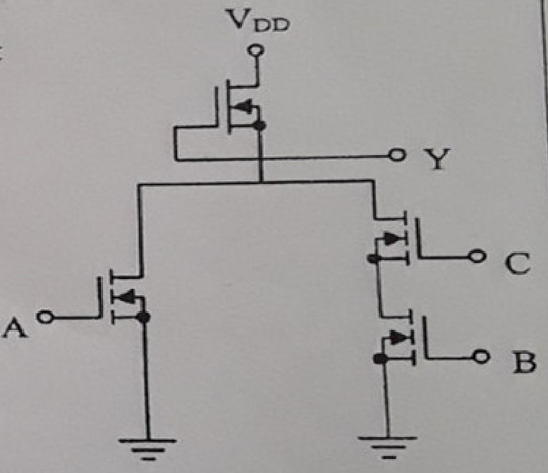 Solved Find The Logic Function Implemented In The Figure 6656
