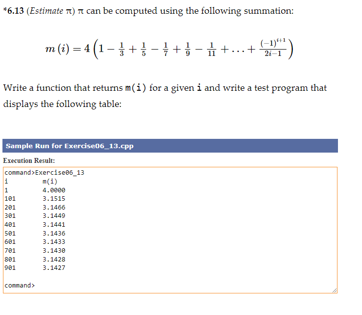 Solved *6.13 (Estimate 1) at can be computed using the | Chegg.com