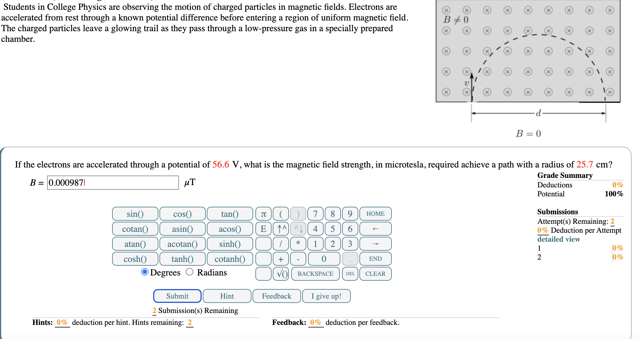 Solved Help Pls If The Electrons Are Accelerated Through A