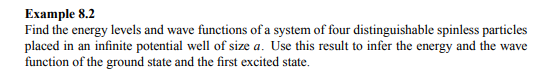 Solved Example 8.2 Find the energy levels and wave functions | Chegg.com