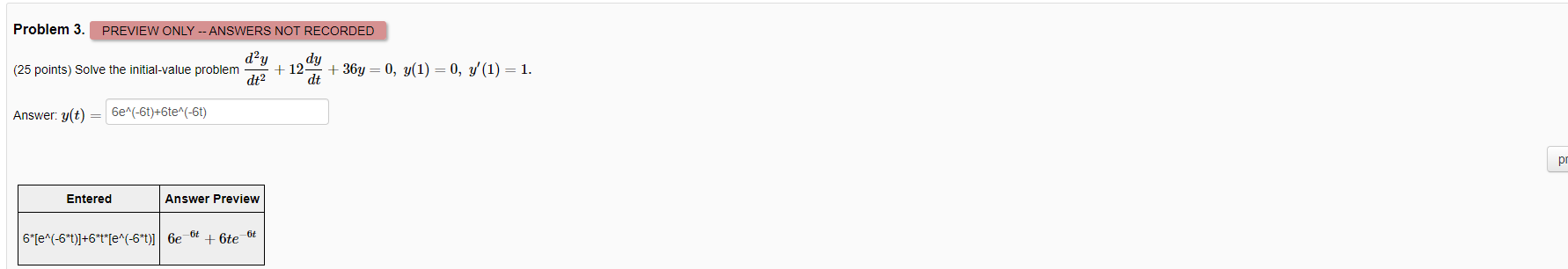 Solved 25 points) Solve the initial-value problem | Chegg.com