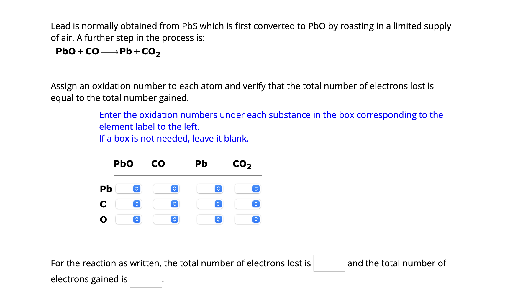 Solved Lead is normally obtained from PbS which is first | Chegg.com