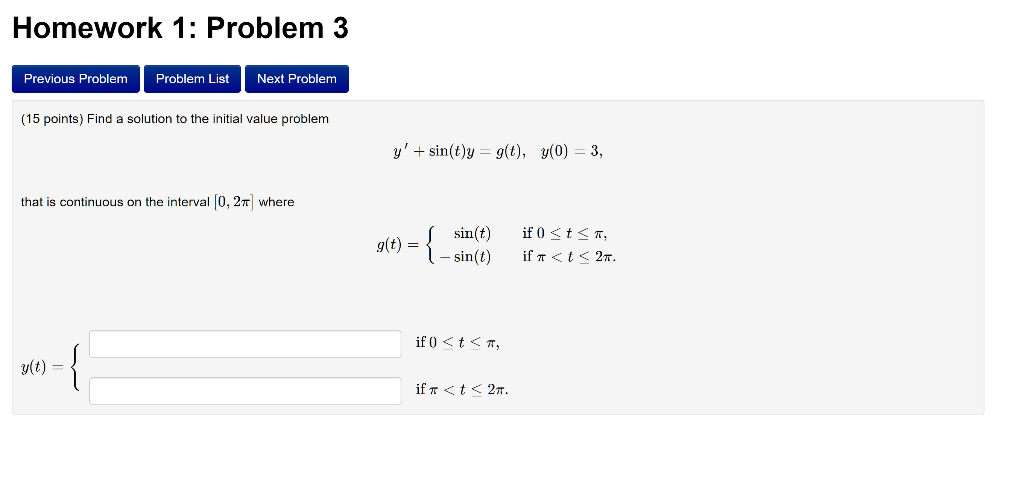 Solved (15 points) Find a solution to the initial value | Chegg.com