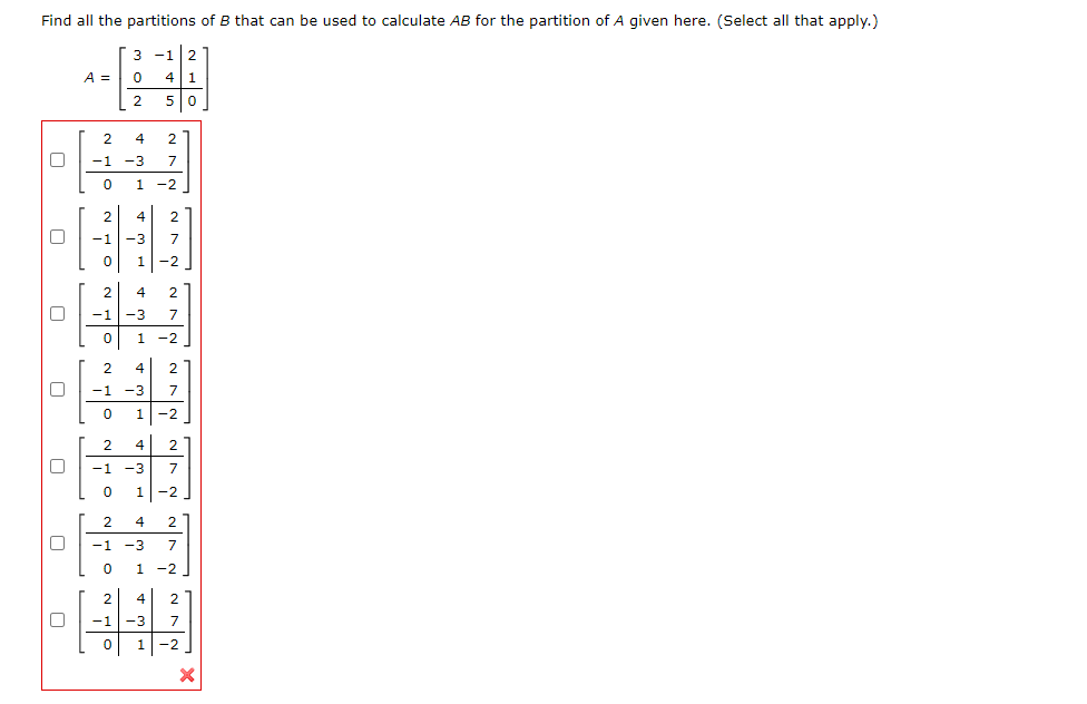 Solved Find all the partitions of B that can be used to | Chegg.com