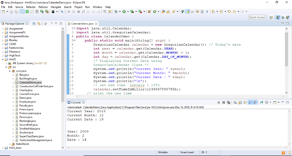Solved 2 Use The Gregoriancalendar Class Java Api Has The 1 Answer Transtutors