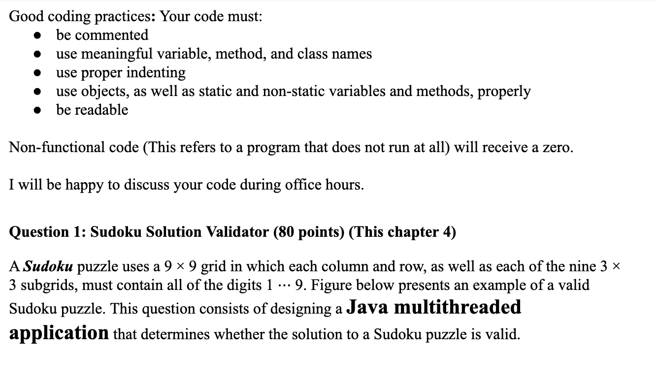 Solved Good Coding Practices Your Code Must Be Commented 