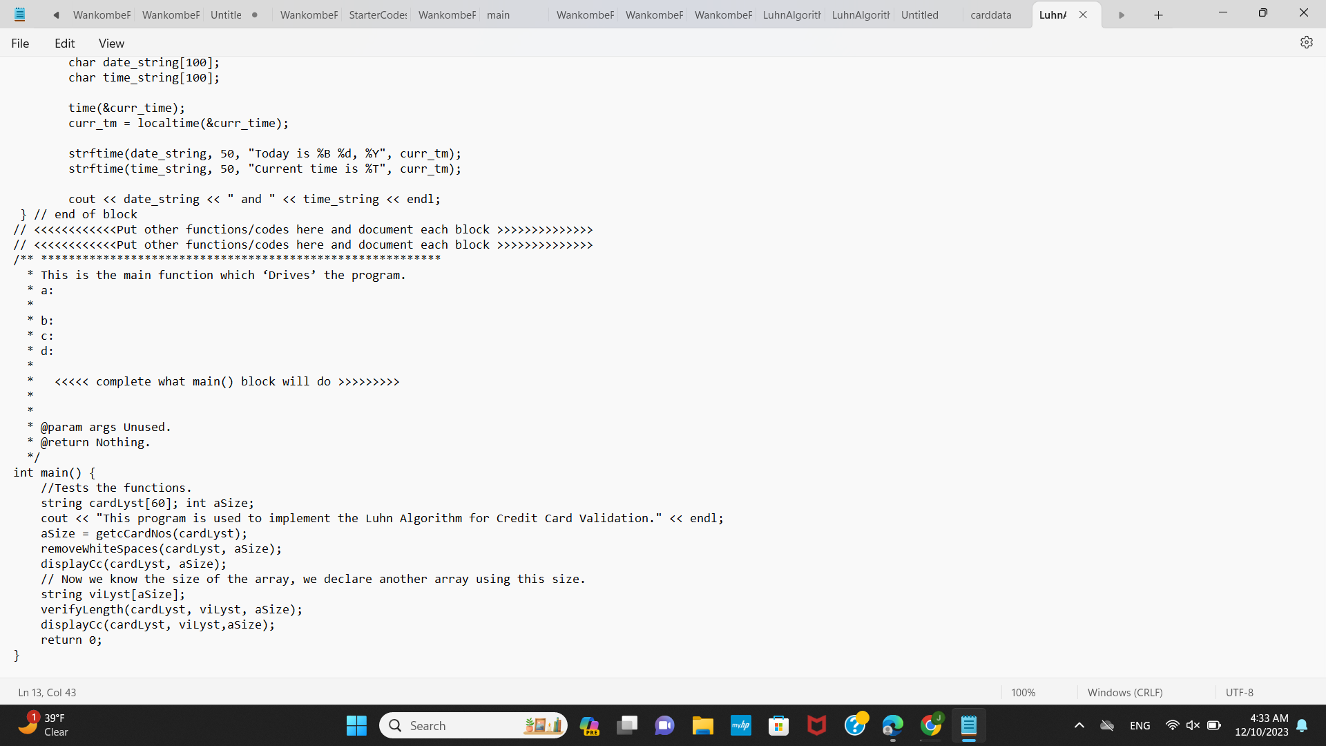 Write A Computer Program Using The C Coding