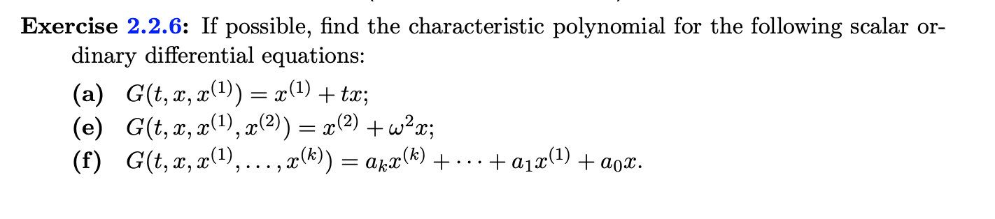 Solved Exercise 2.2.6: If possible, find the characteristic | Chegg.com