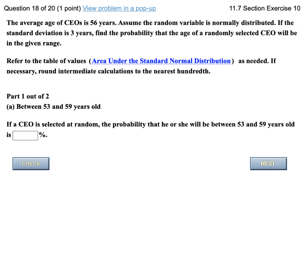 Solved Question 17 of 20 (1 point) View problem in a pop-up | Chegg.com