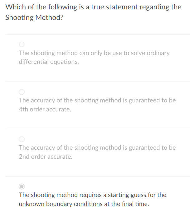 Solved Which of the following is a true statement regarding | Chegg.com