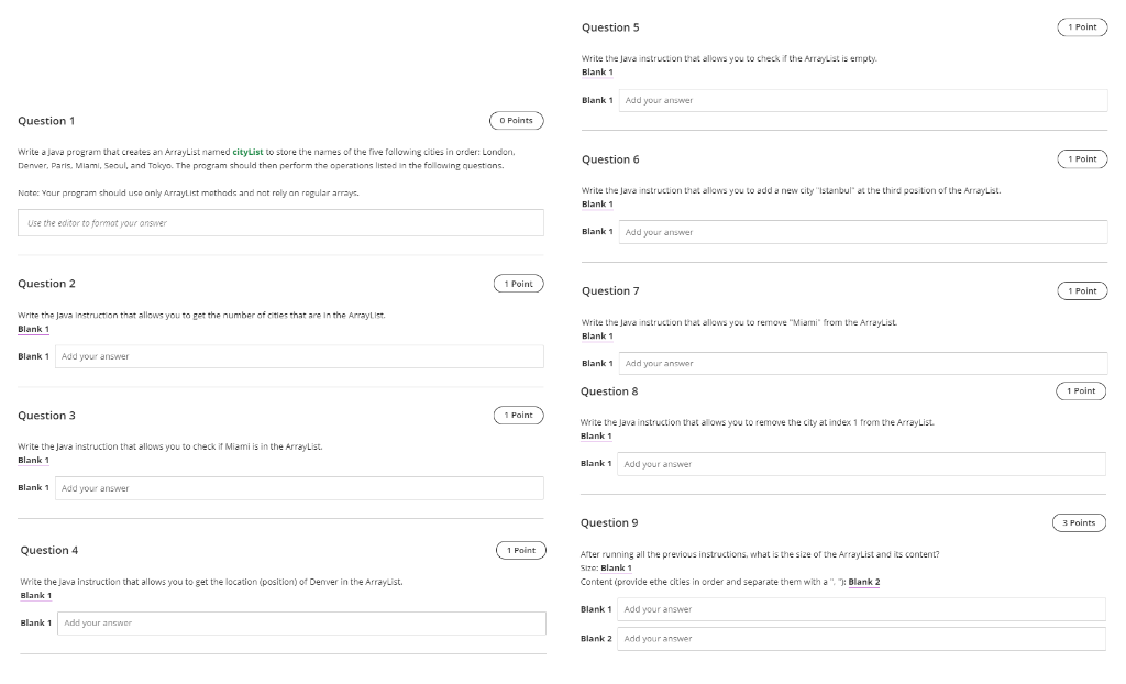Solved Write The Java Instruction That Allows You To Check Chegg