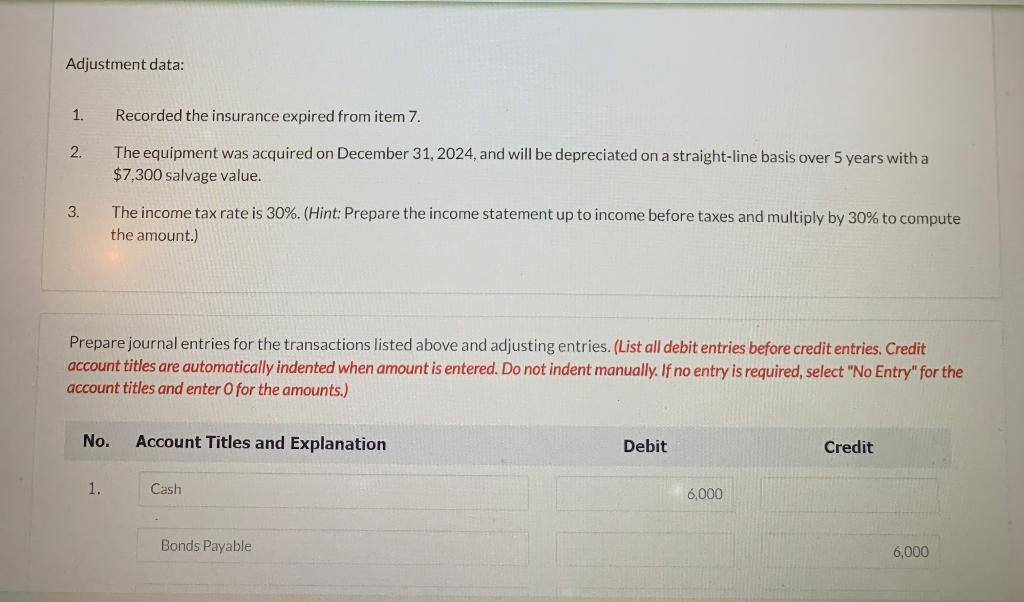 10. (To record interest expense.) (To record | Chegg.com