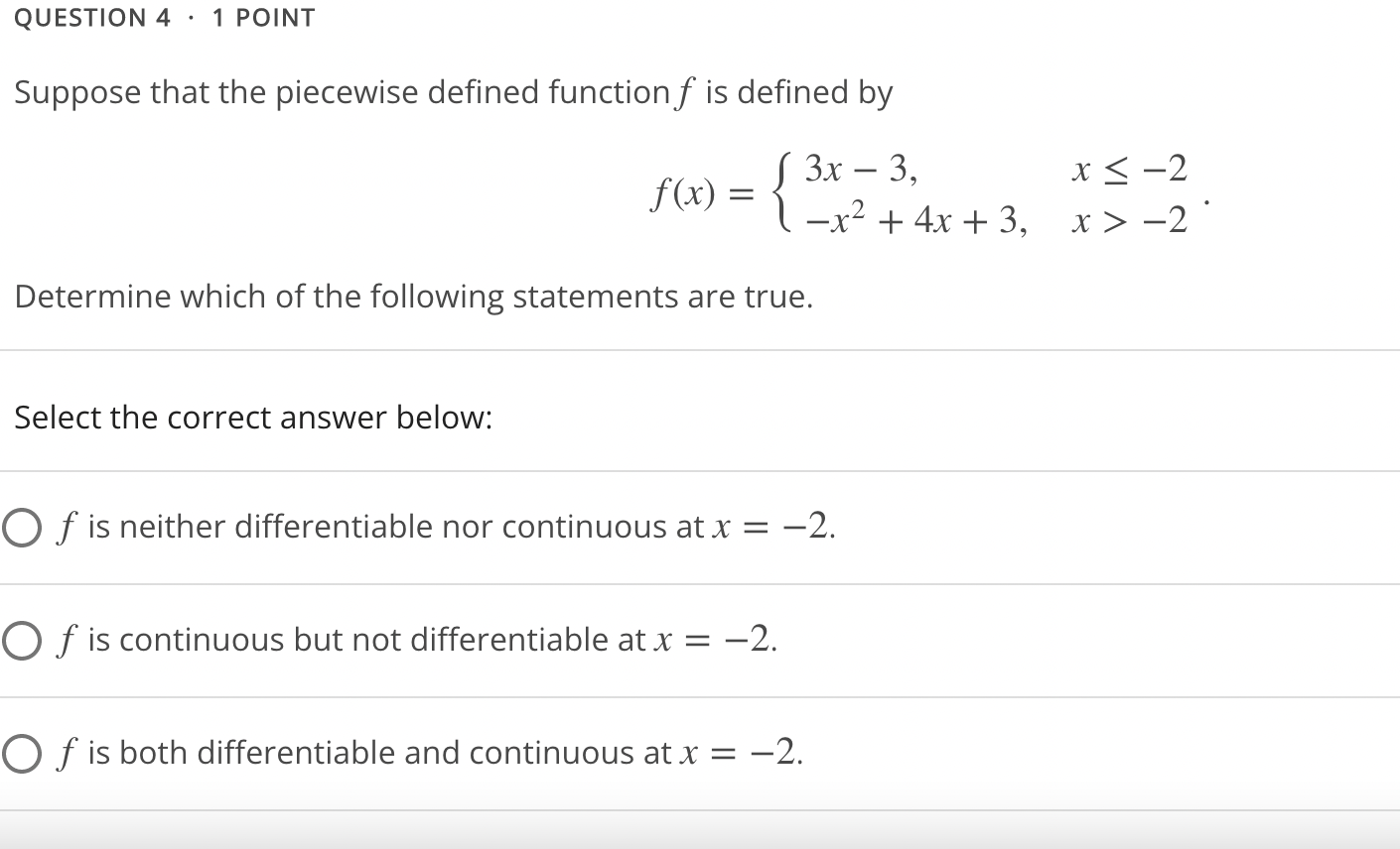 Solved Given the following limit, select all statements that | Chegg.com
