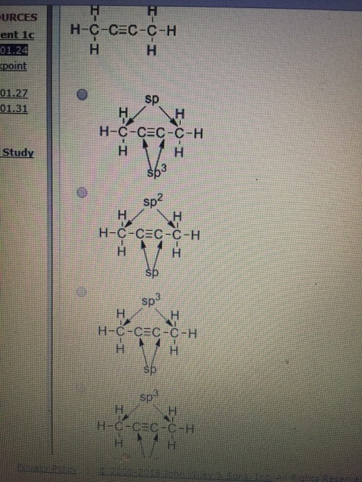 Solved Practice the Skill 01.24 etermine the hybridization | Chegg.com Solved Practice the Skill 01.24 etermine the hybridization | Chegg.com