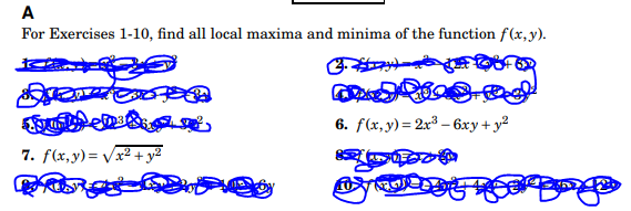 Solved A For Exercises 1-10, find all local maxima and | Chegg.com