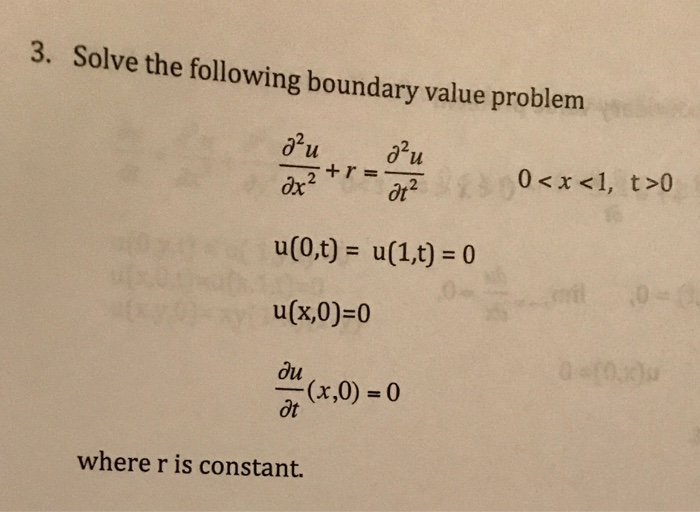 Solved 3. Solve the following boundary value problem 2 2 lu | Chegg.com