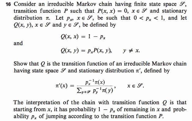 Solved 16 Consider an irreducible Markov chain having finite | Chegg.com