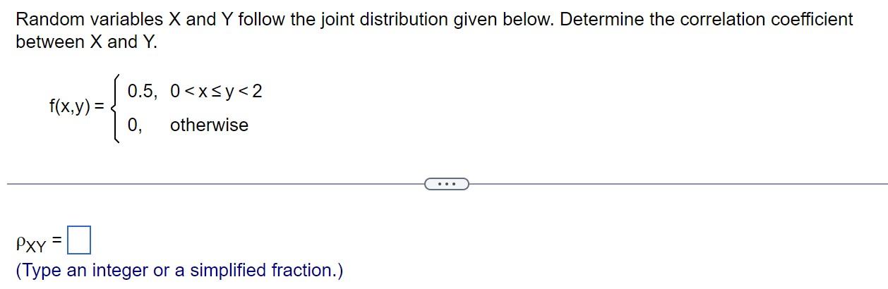 Solved Random variables X and Y follow the joint | Chegg.com