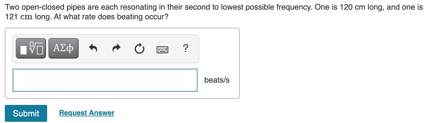 Solved Two open-closed pipes are each resonating in their | Chegg.com