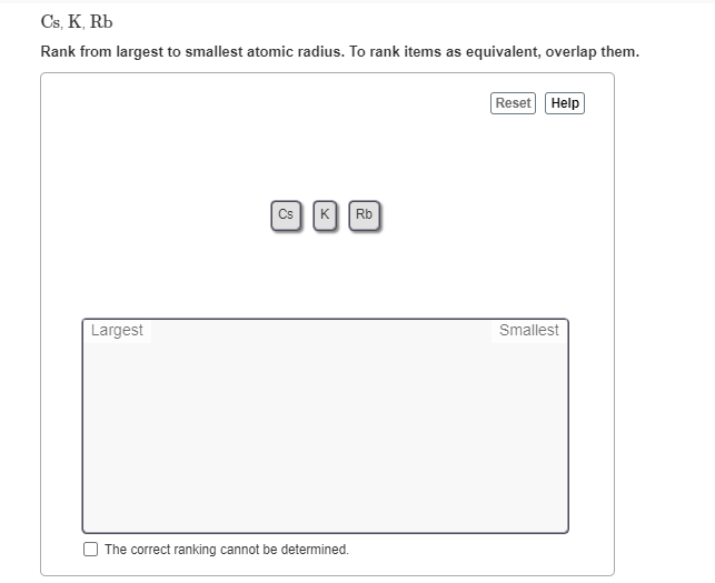 Solved F.NO Rank from largest to smallest atomic radius. To | Chegg.com