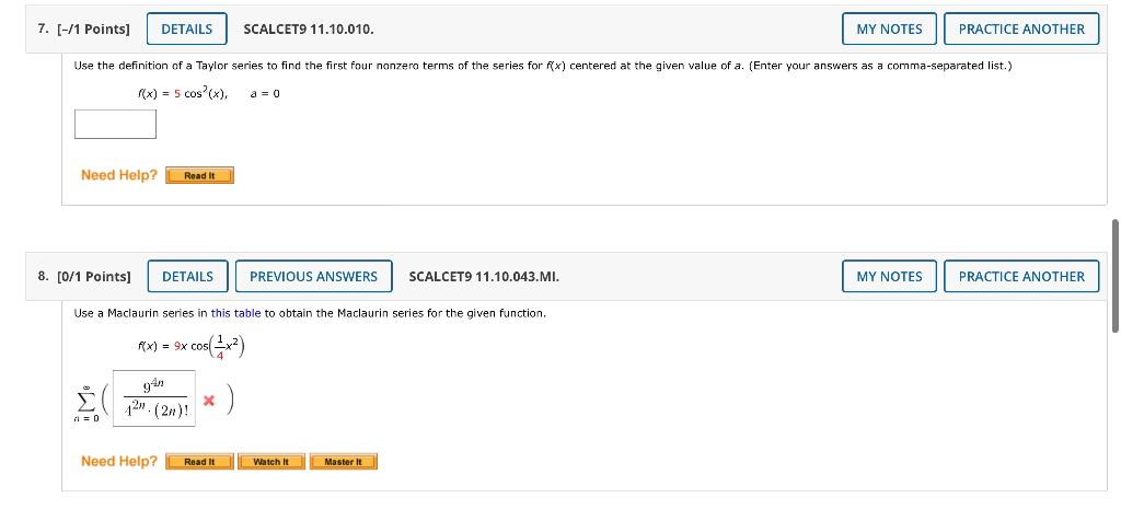 Solved [-/1 Points] SCALCET9 11.10.010. Use the definition | Chegg.com