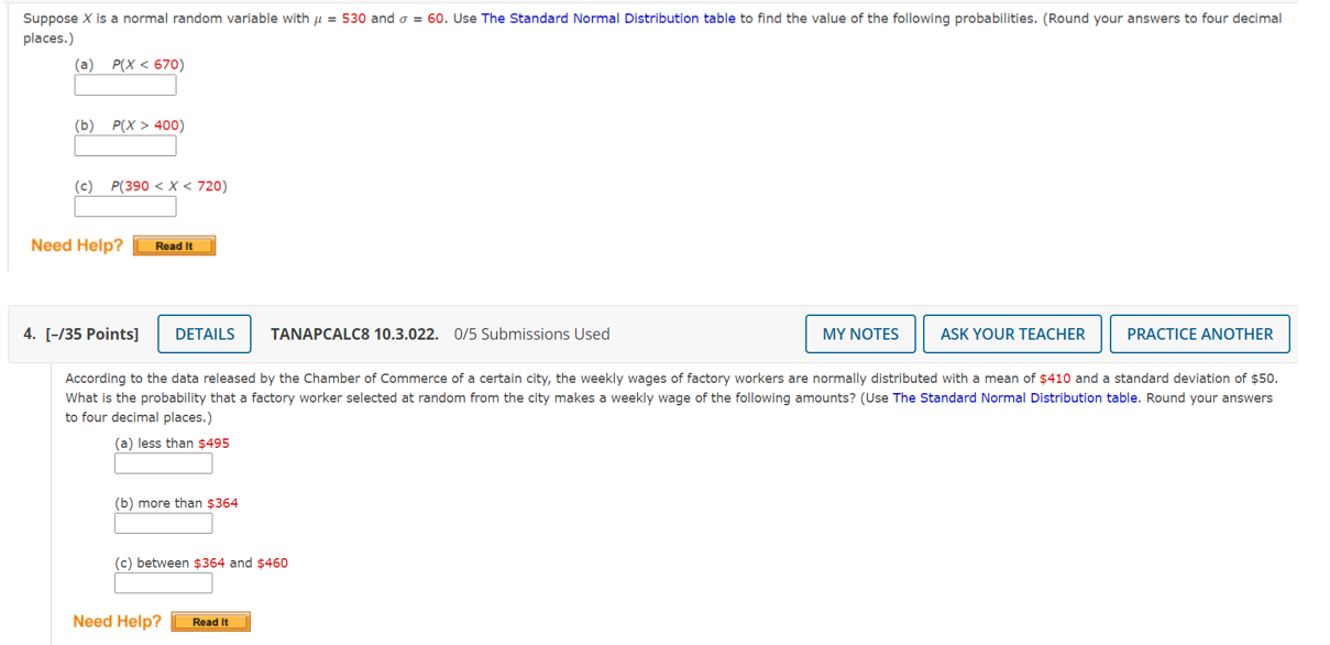 Solved Suppose X is a normal random variable with u = 530 | Chegg.com