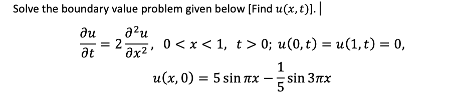 Solved Solve the boundary value problem given below [Find | Chegg.com