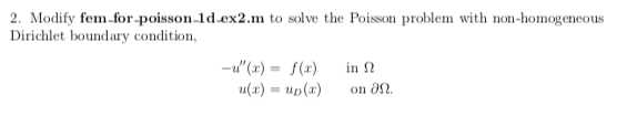 Solved Solve the Poisson problem with non-homogeneous | Chegg.com