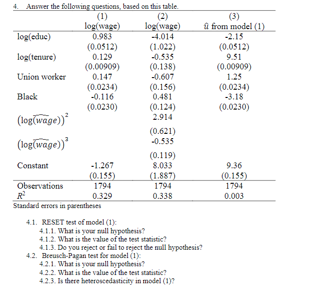 Solved 4. ﻿Answer the following questions, based on this | Chegg.com