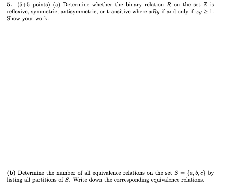 Solved 5 55 Points A Determine Whether The Binary 
