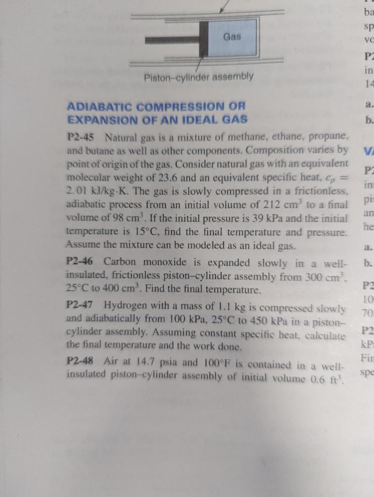 Solved ADIABATIC COMPRESSION OR EXPANSION OF AN IDEAL GAS | Chegg.com