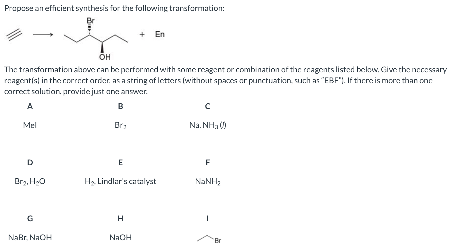 Solved Propose an efficient synthesis for the following | Chegg.com