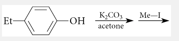 Solved acetone K2CO3 Me−I | Chegg.com